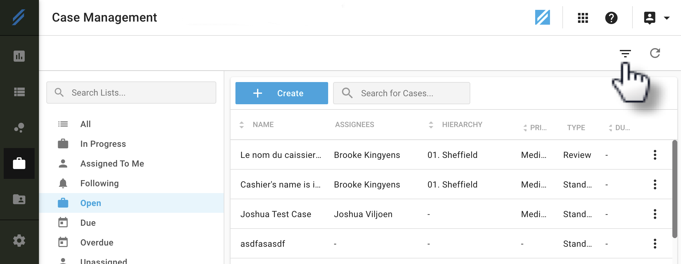 Create a 'Custom List' for Cases – IntouchIntelligence