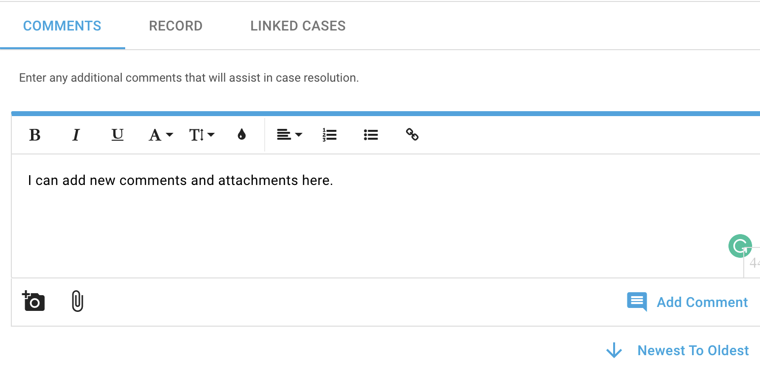 Resolve a Case – IntouchIntelligence