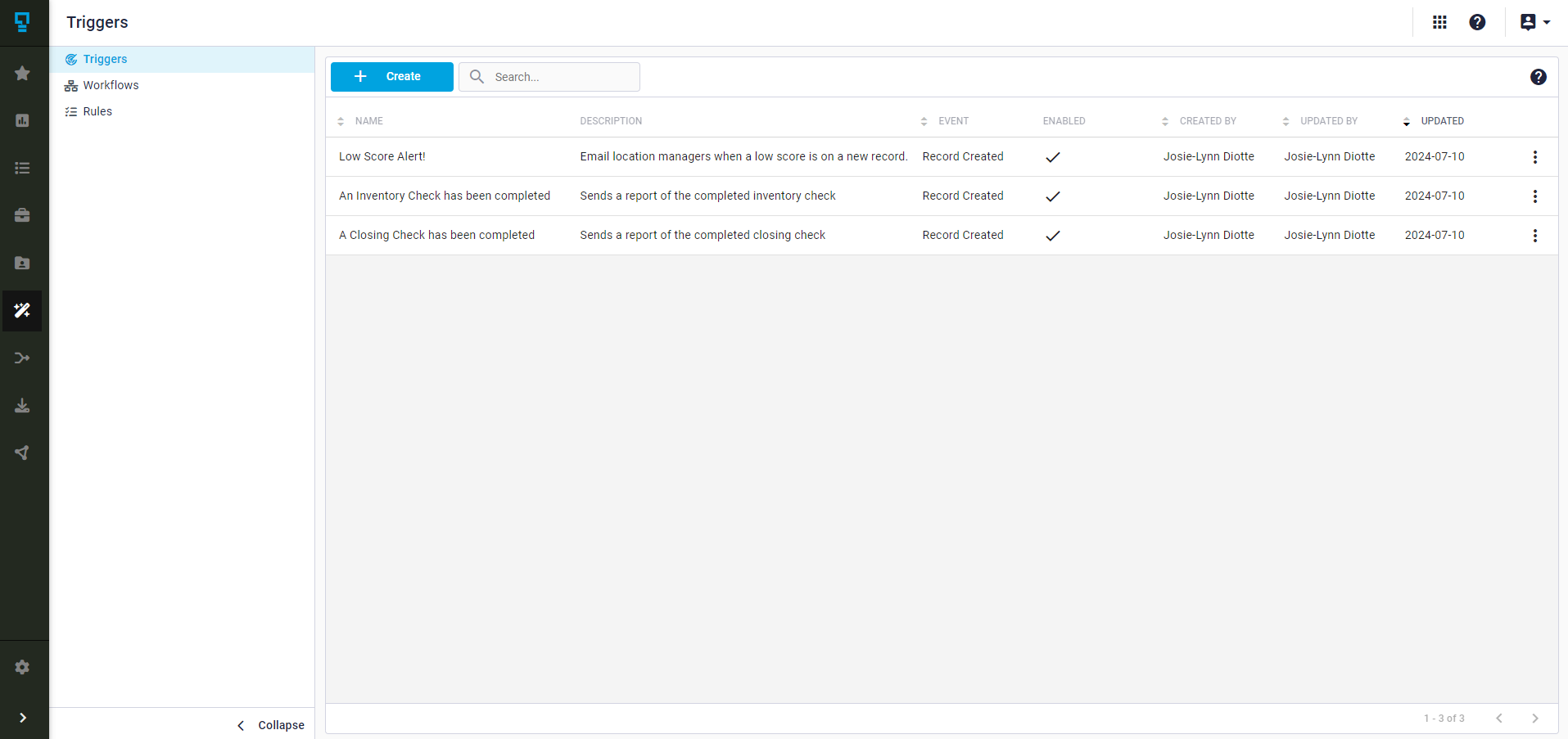 Edit an Existing Trigger – IntouchIntelligence