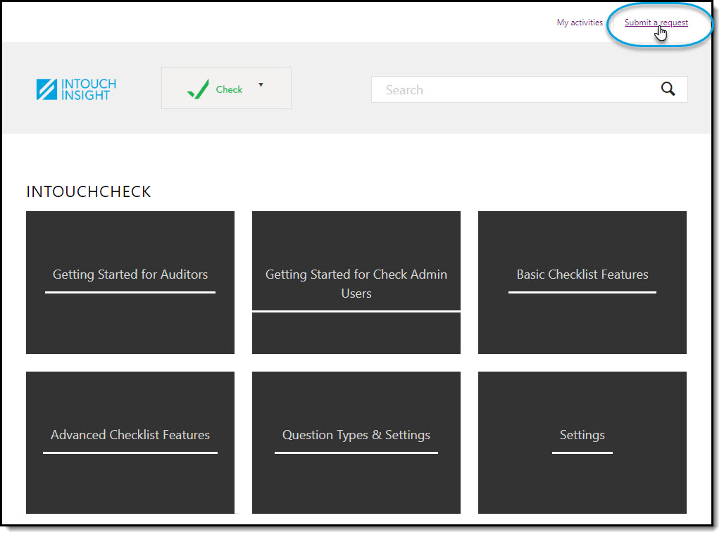 How do I submit a support ticket or request? – IntouchIntelligence