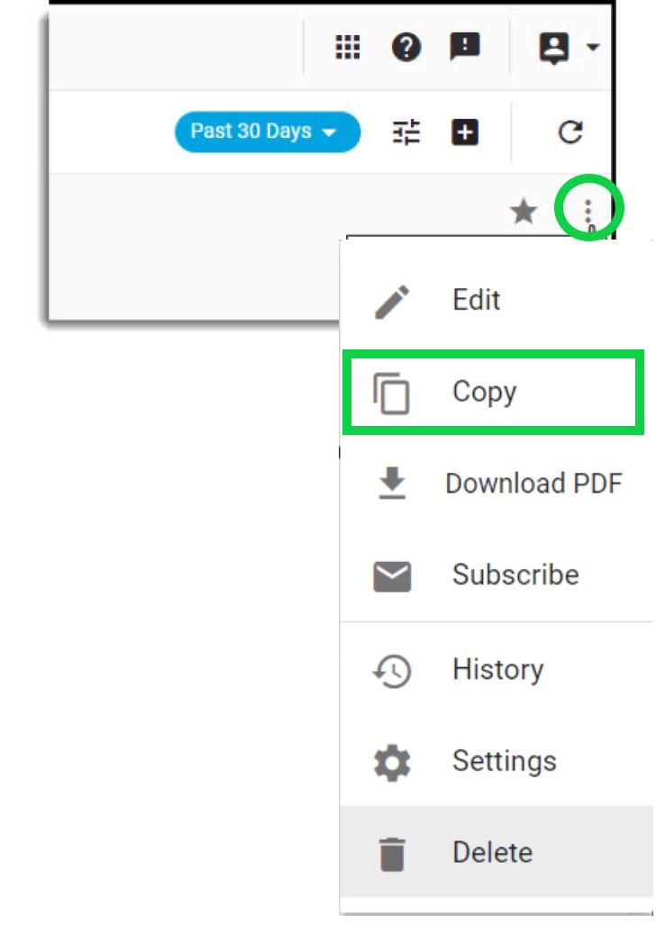 Copy a Dashboard – IntouchIntelligence