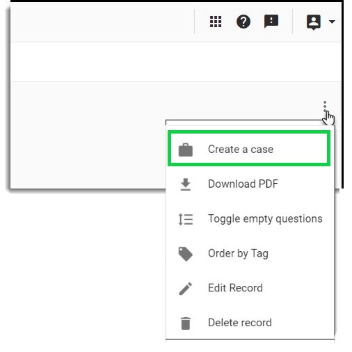 Create a Case (Standard) – IntouchIntelligence